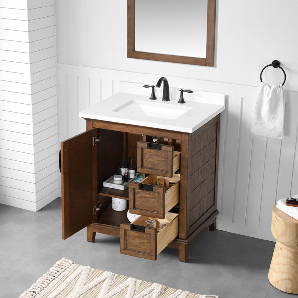 Dovecove Plattsmouth 30 Free Standing Single Bathroom Vanity With